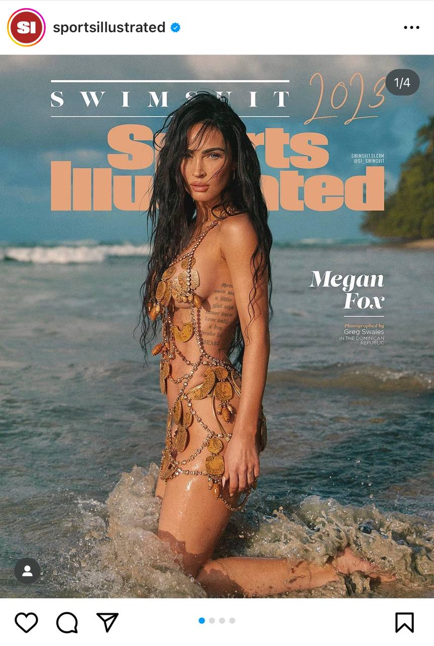 Невероятно горячая Меган Фокс в купальнике из монет для новой обложки SPORTS ILLUSTRATED | Womfire